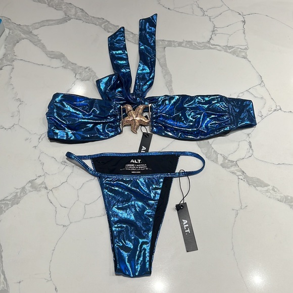 ALT Swim | Swim | Alt Swim Etoile Boobtubeira Cheeky Bottom Set Azure ...